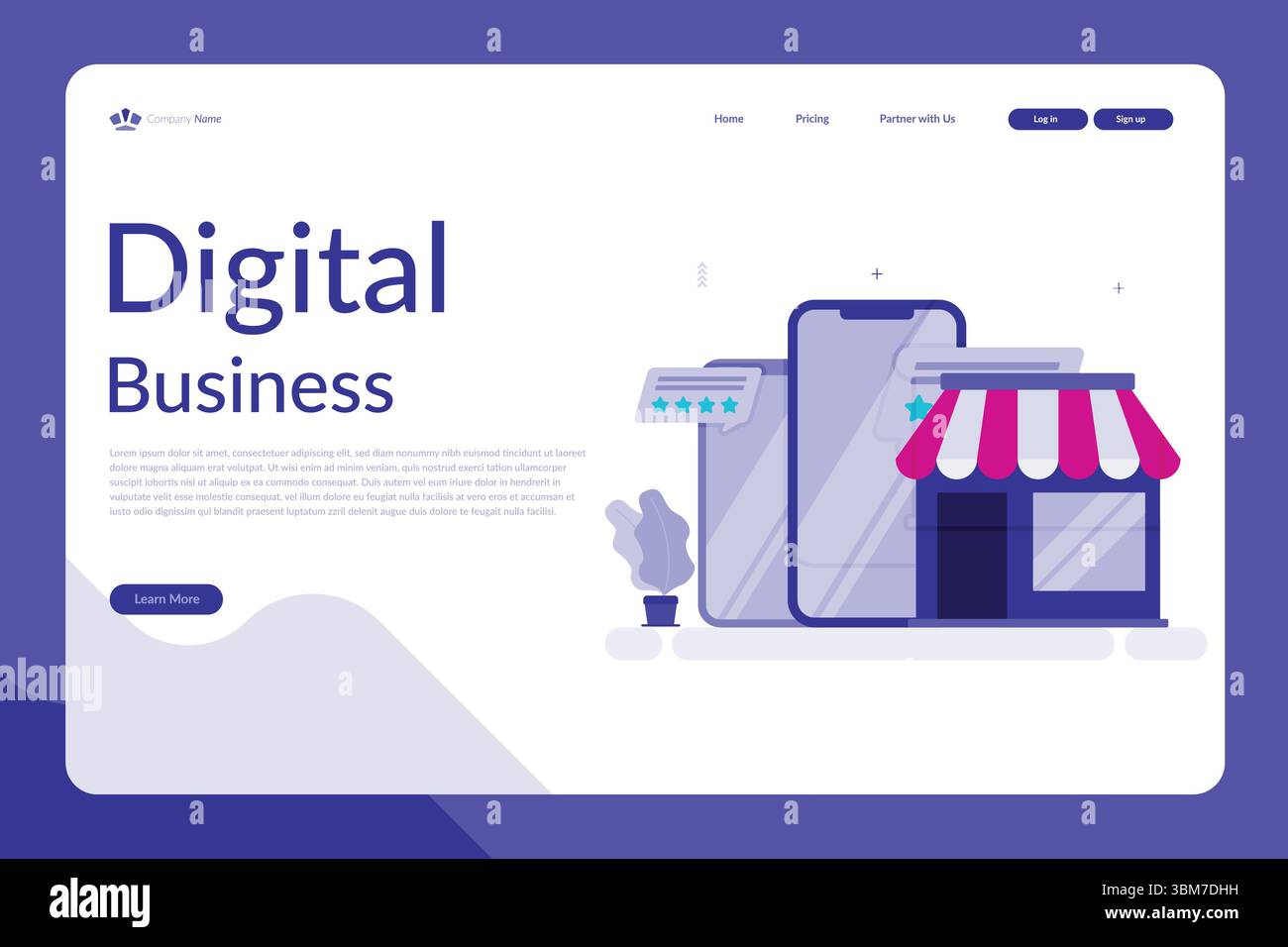 Digital storefront design Stock Vector Images - Alamy