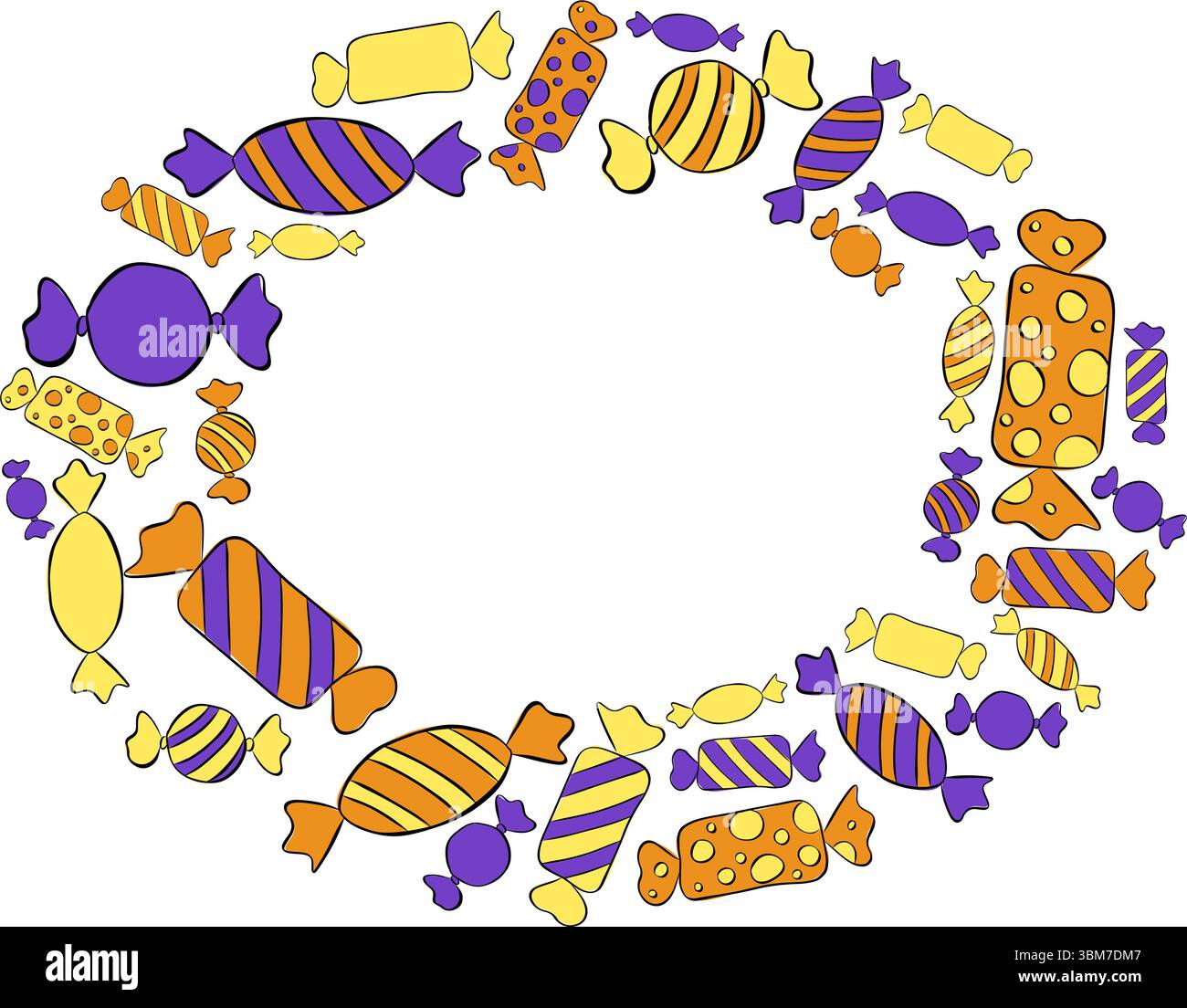 Ink drawing sweets Cut Out Stock Images & Pictures - Alamy