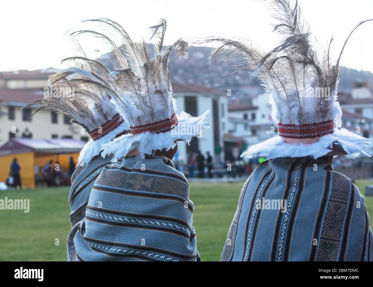 Folkloric festival in Cuzco on Plaza de Armas town square. Inca ritual ...