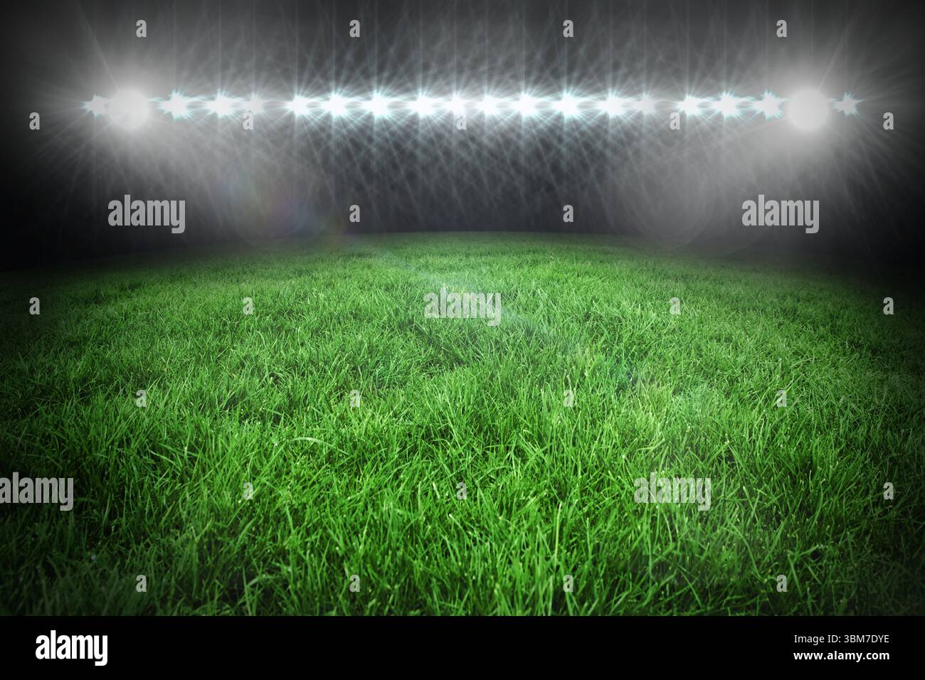 Football field under artificial lights hi-res stock photography and ...