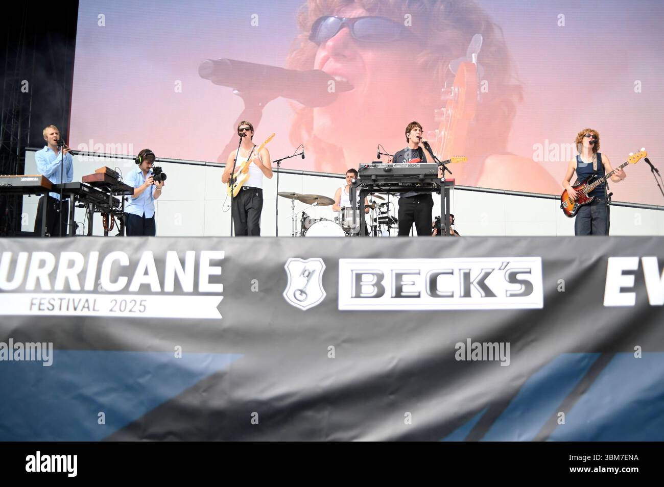 Parcels live auf dem 27. Hurricane Festival 2025 am Eichenring. Scheeßel, 22.06.2025 *** Parcels ...