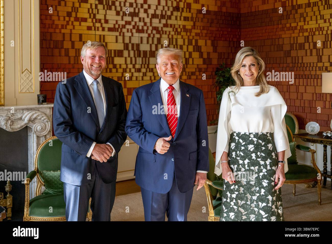 Den Haag, Nederland. 25th June, 2025. US President Donald Trump with ...