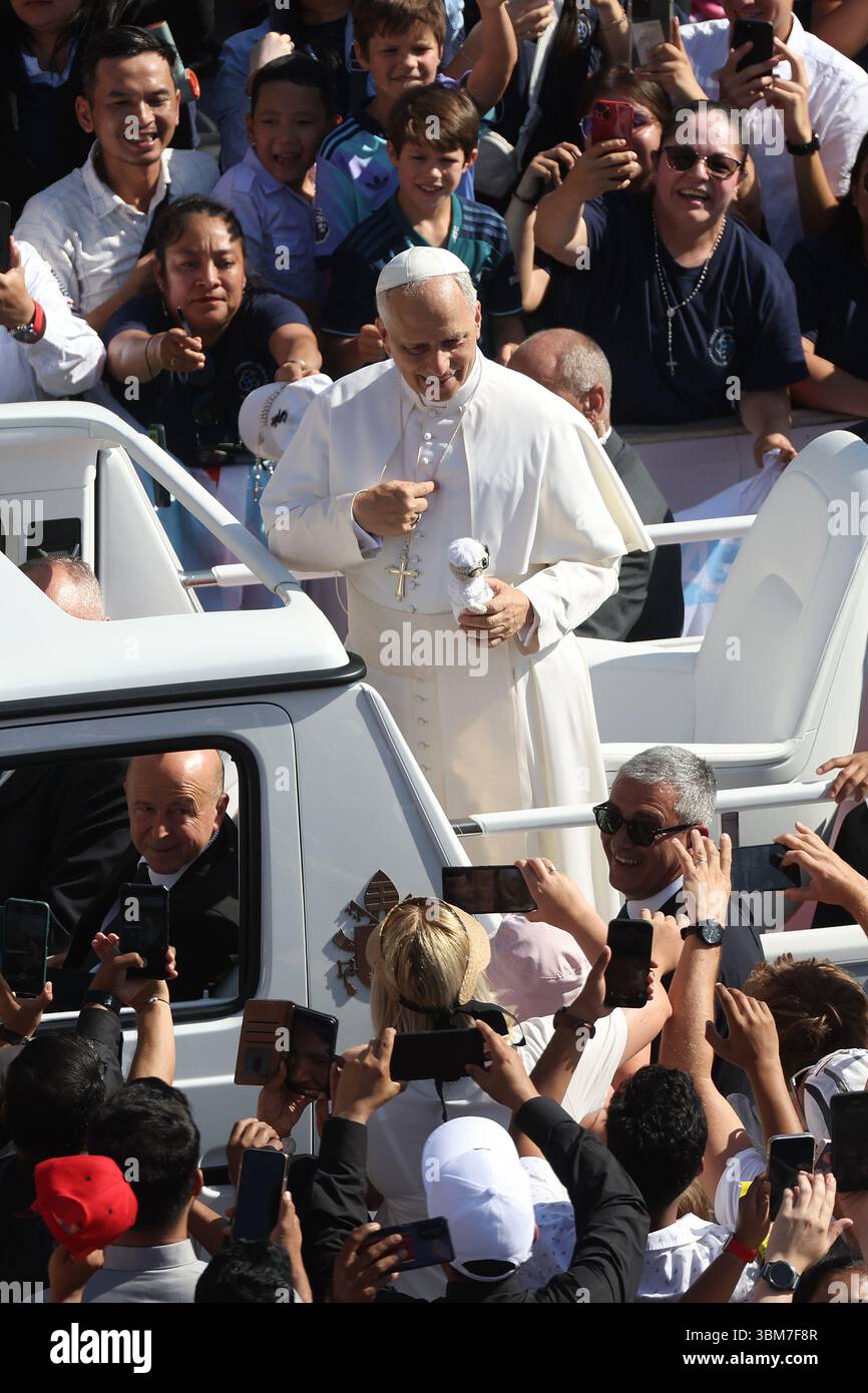 Vatican City, Italy June 25, 2025: Pope Leo XIV enters St. Peter's ...