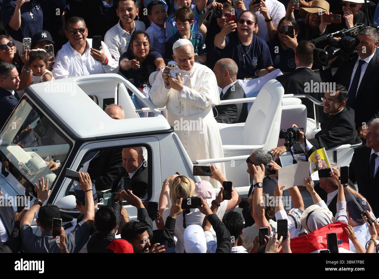 Vatican City, Italy June 25, 2025: Pope Leo XIV enters St. Peter's ...