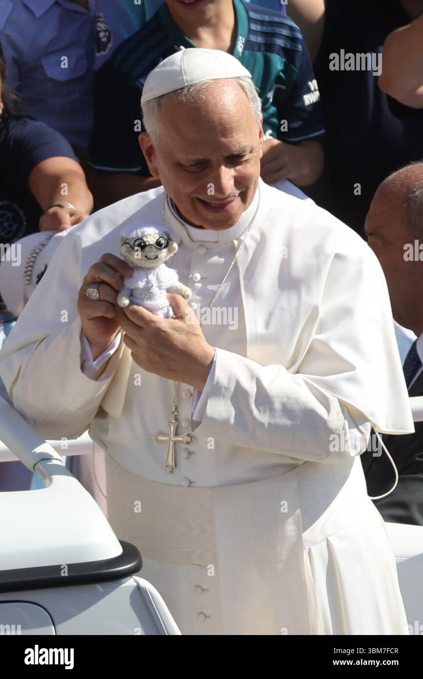 Vatican City, Italy June 25, 2025: Pope Leo XIV enters St. Peter's ...