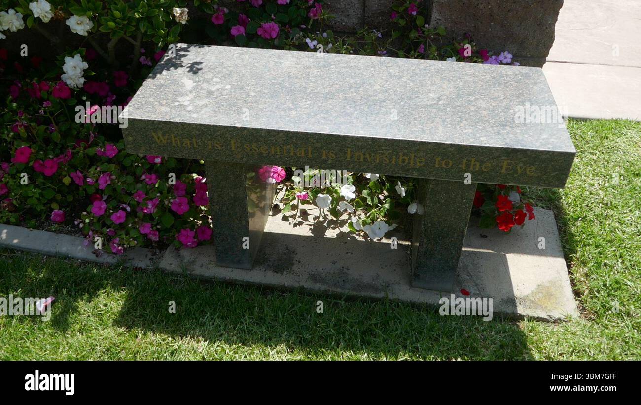Los Angeles, California, USA 24th June 2025 Jack Lemmon Bench with ...