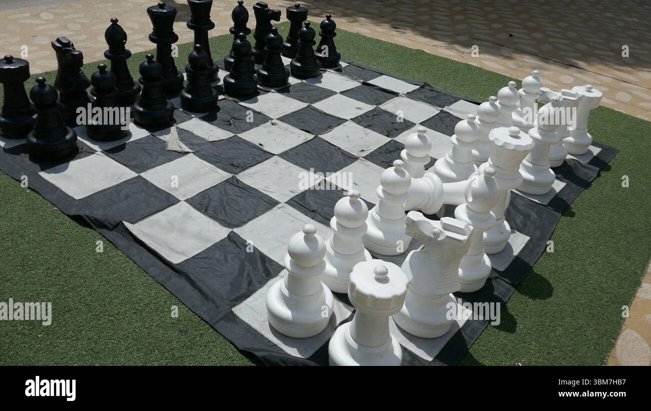 Los Angeles, California, USA 24th June 2025 Giant Chess Set in Westwood ...