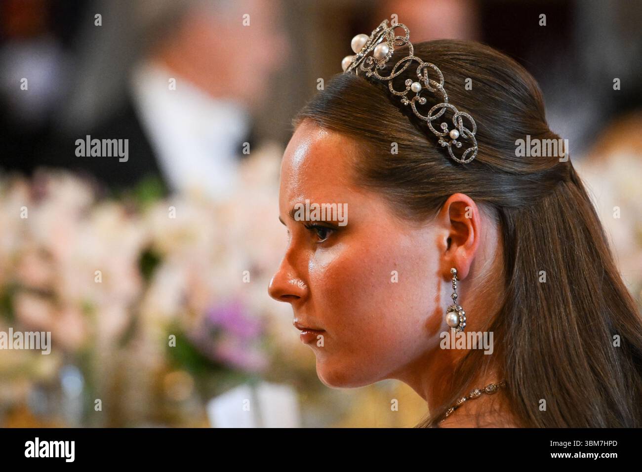 Princess Ingrid Alexandra during the gala dinner at the Royal Palace in ...