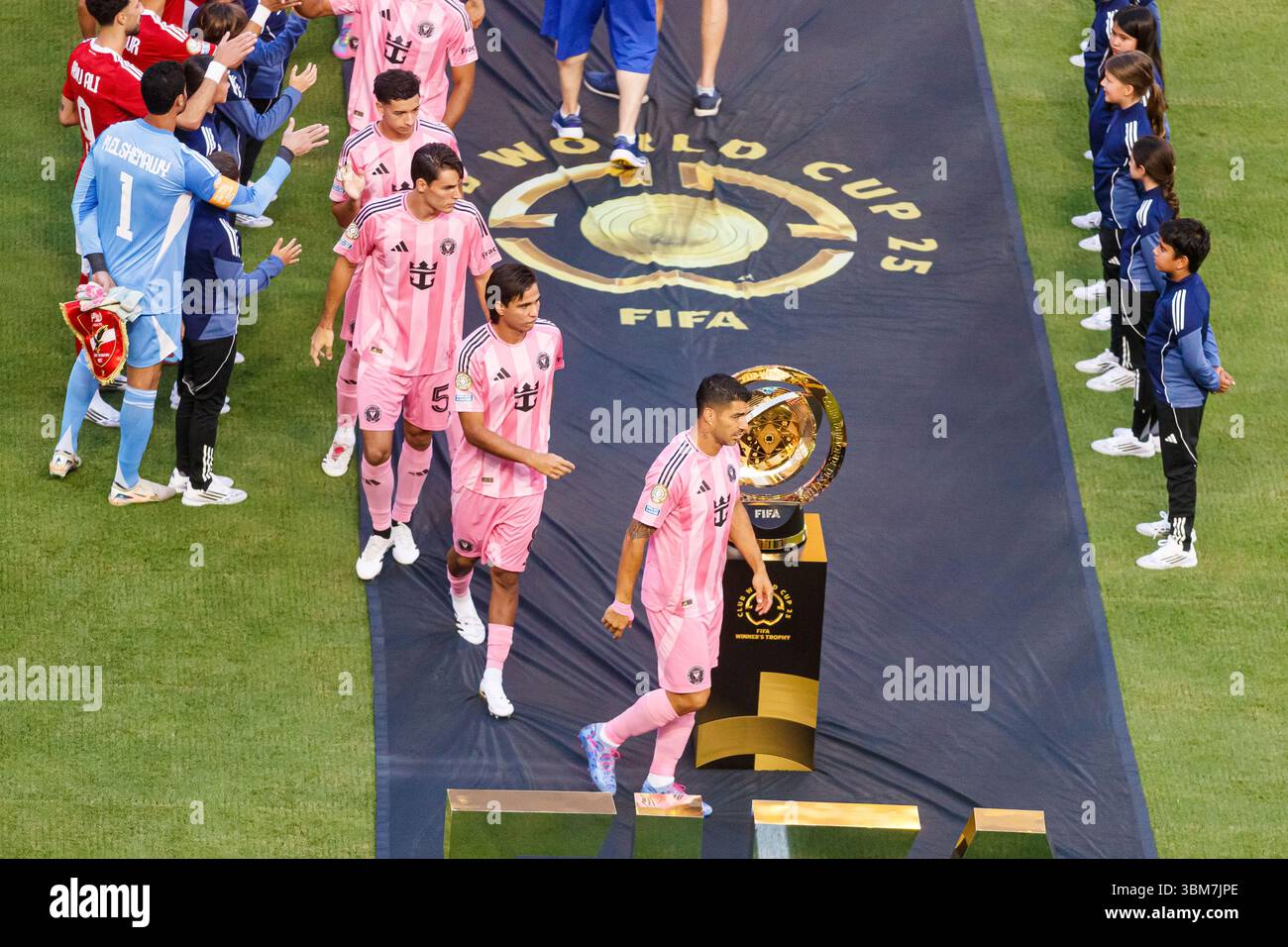 MIAMI GARDENS, FLORIDA - JUNE 14: Luis Suarez of Inter Miami walk next ...