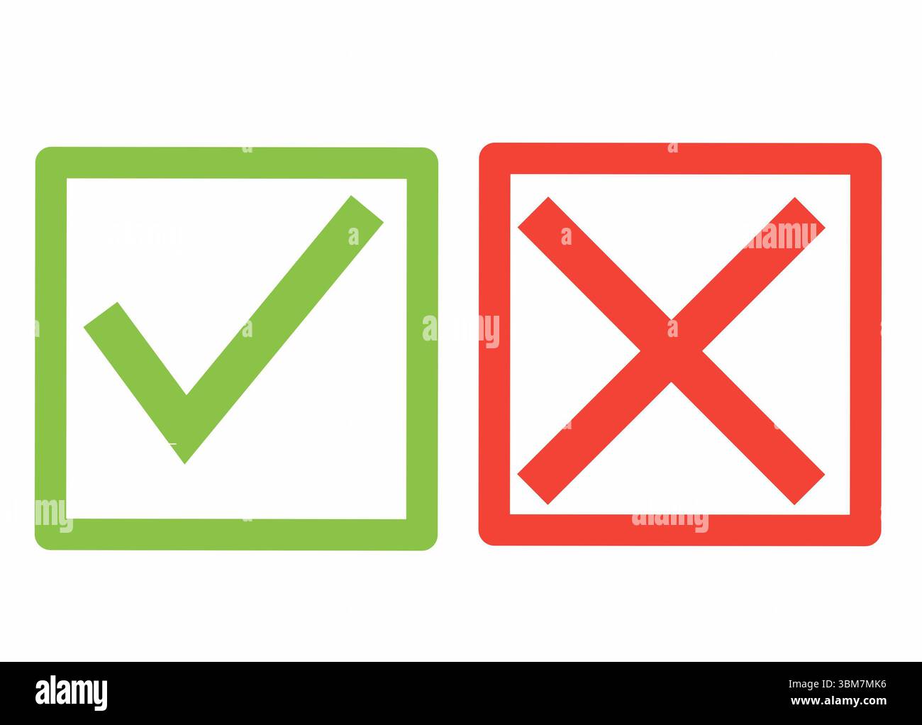 Green checkmark in box next hi-res stock photography and images - Alamy