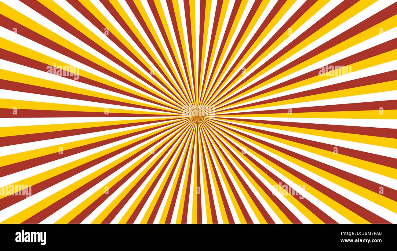 Dynamic red yellow radial sunburst hi-res stock photography and images - Alamy