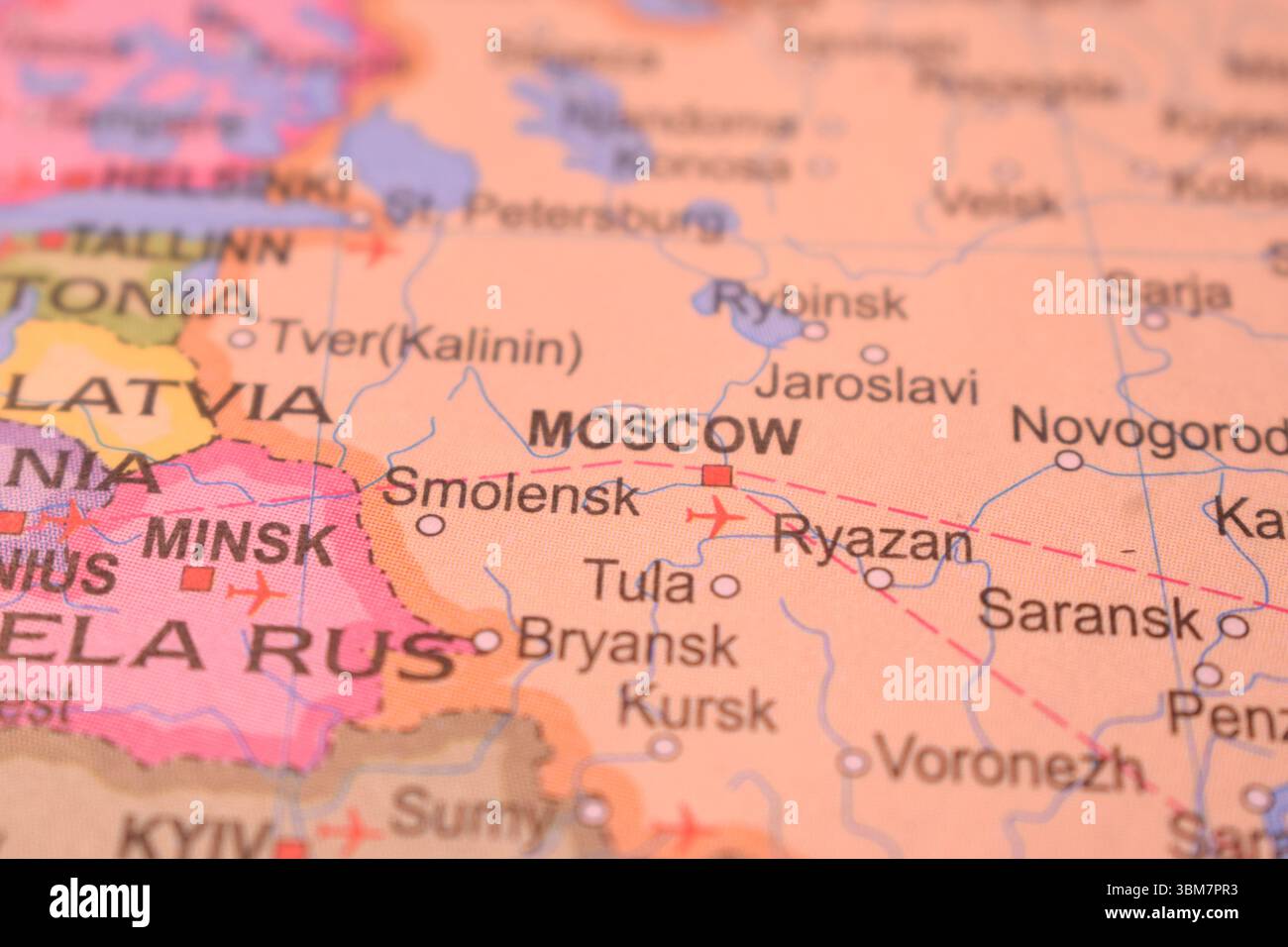 Ryazan Political Map Of Russia Country And City Close Up With ...