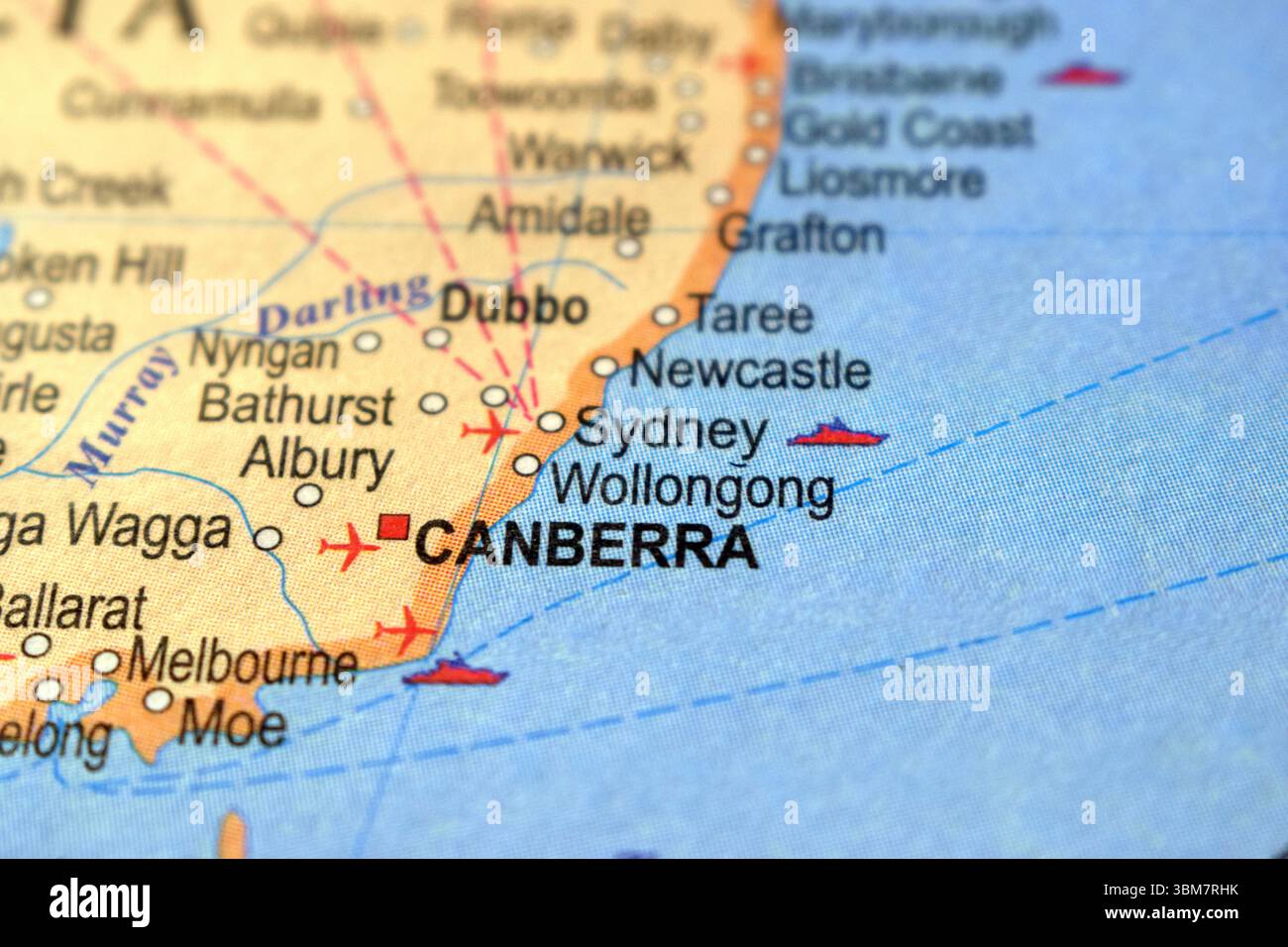 Canberra political map administrative hi-res stock photography and ...