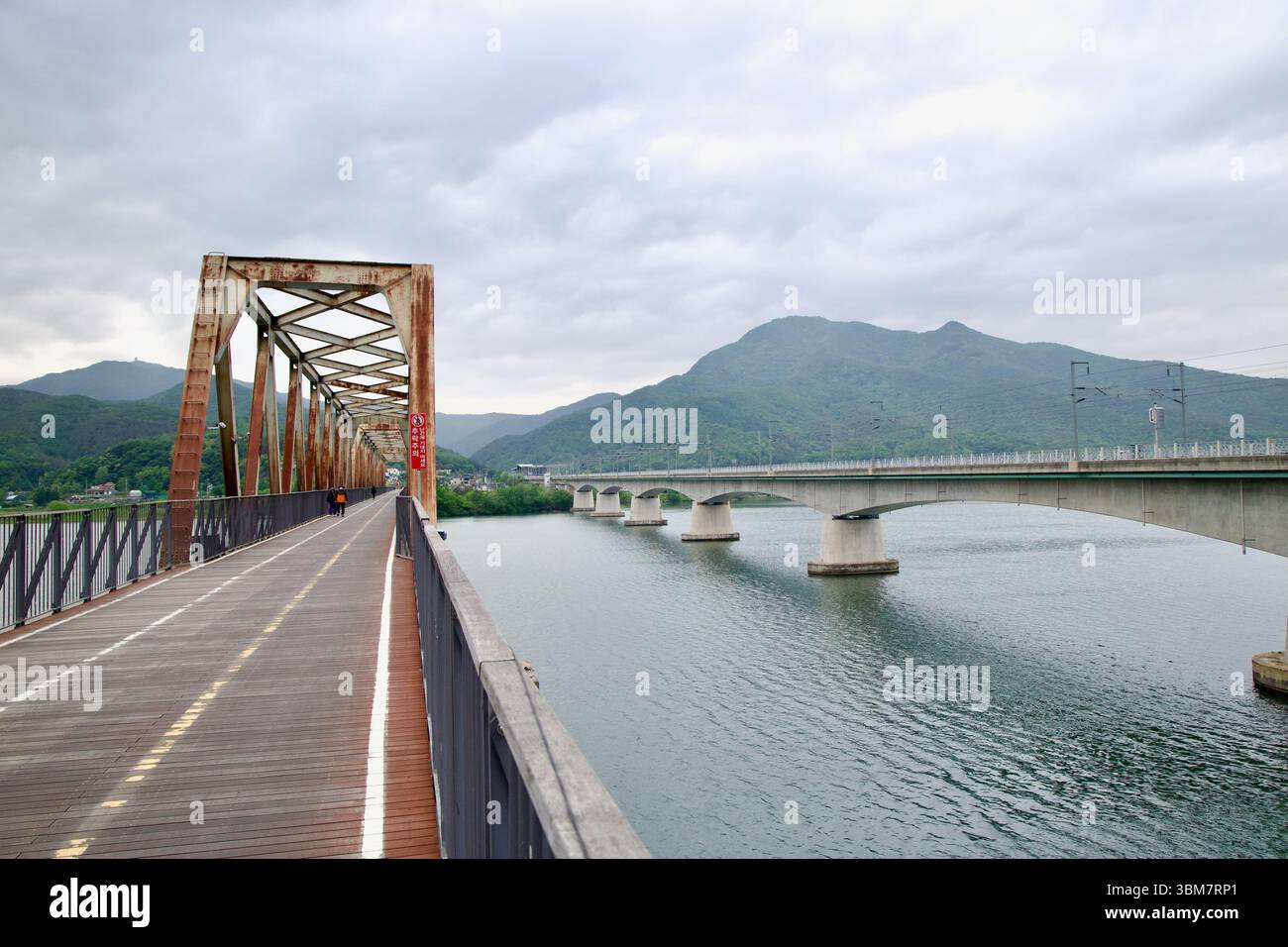 Yangpyeong County, South Korea - May 19th 2025: The old rusted ...
