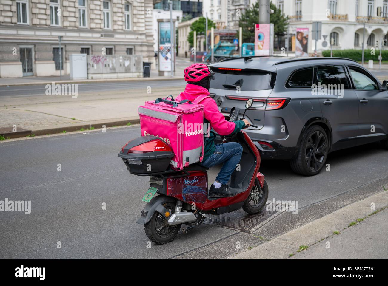 Vienna, Austria, May 28, 2025: Foodora, Online Food Delivery Service ...