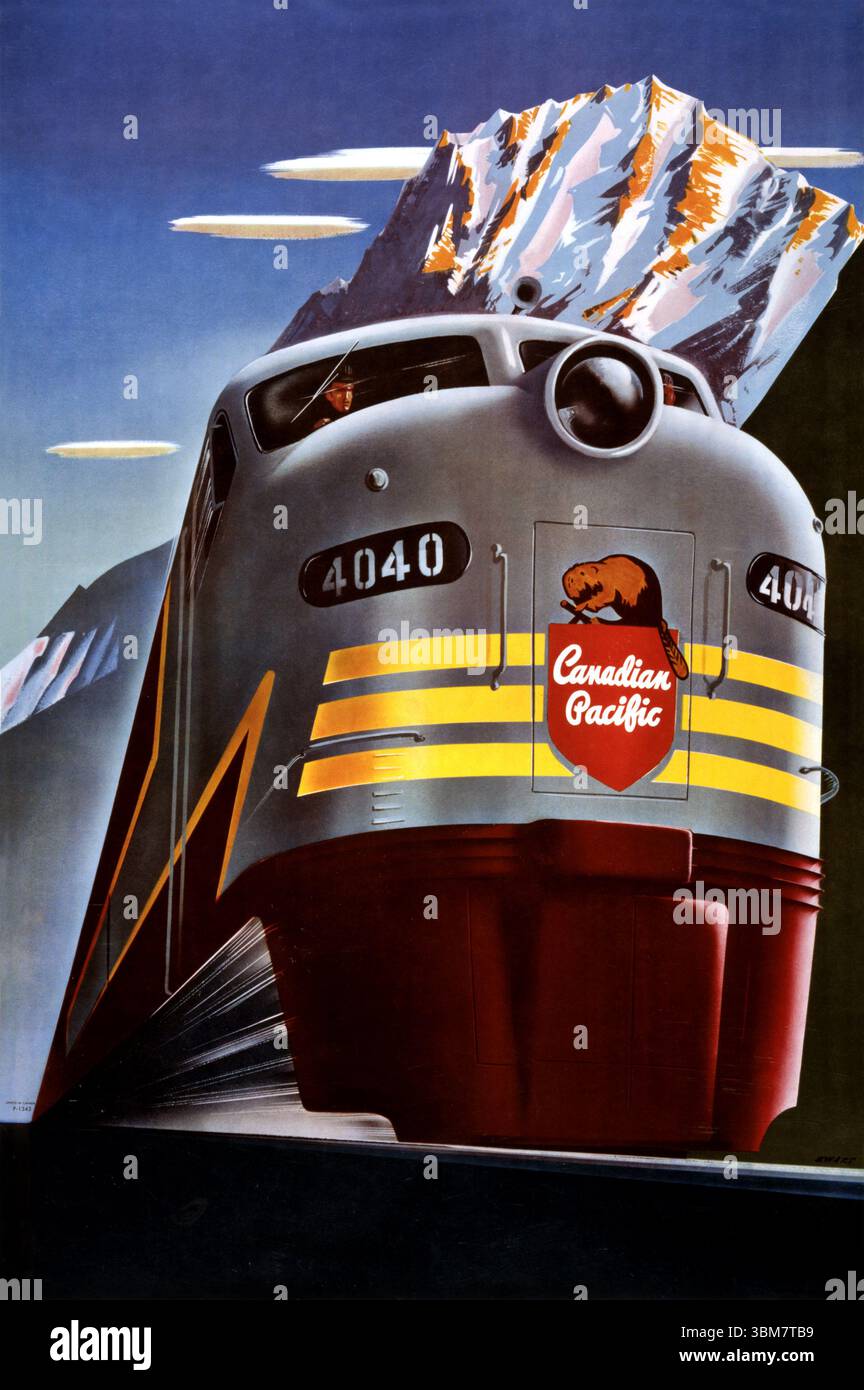 Canadian Pacific by Peter Ewart (1918-2001). Poster published in 1952 ...