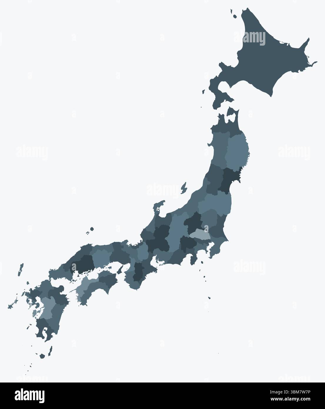 Japan map prefecture hi-res stock photography and images - Alamy