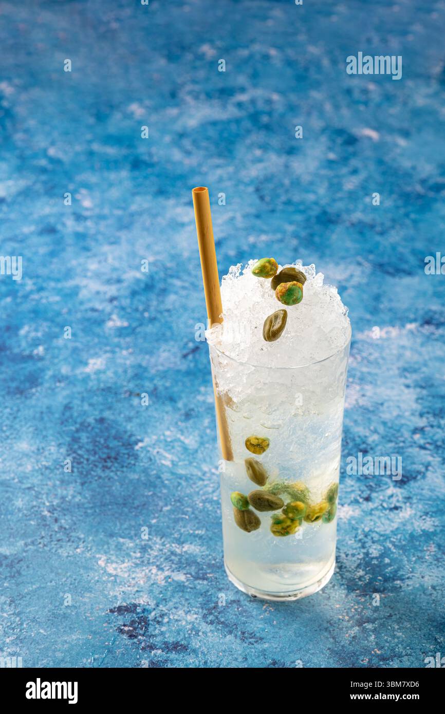Elegant luxury cocktail in front of dark background Stock Photo - Alamy