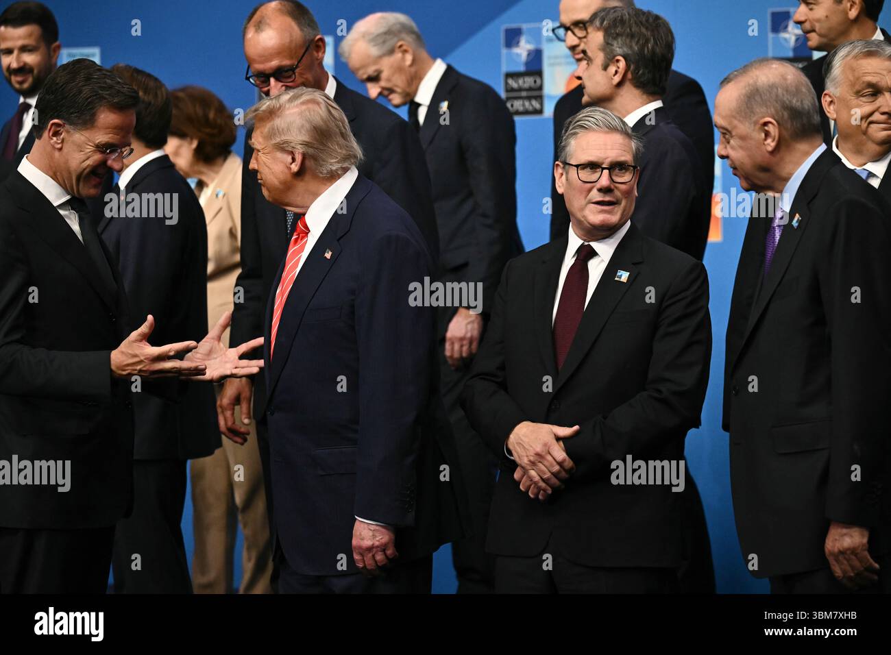 (Front row from left) NATO Secretary General Mark Rutte, US President ...