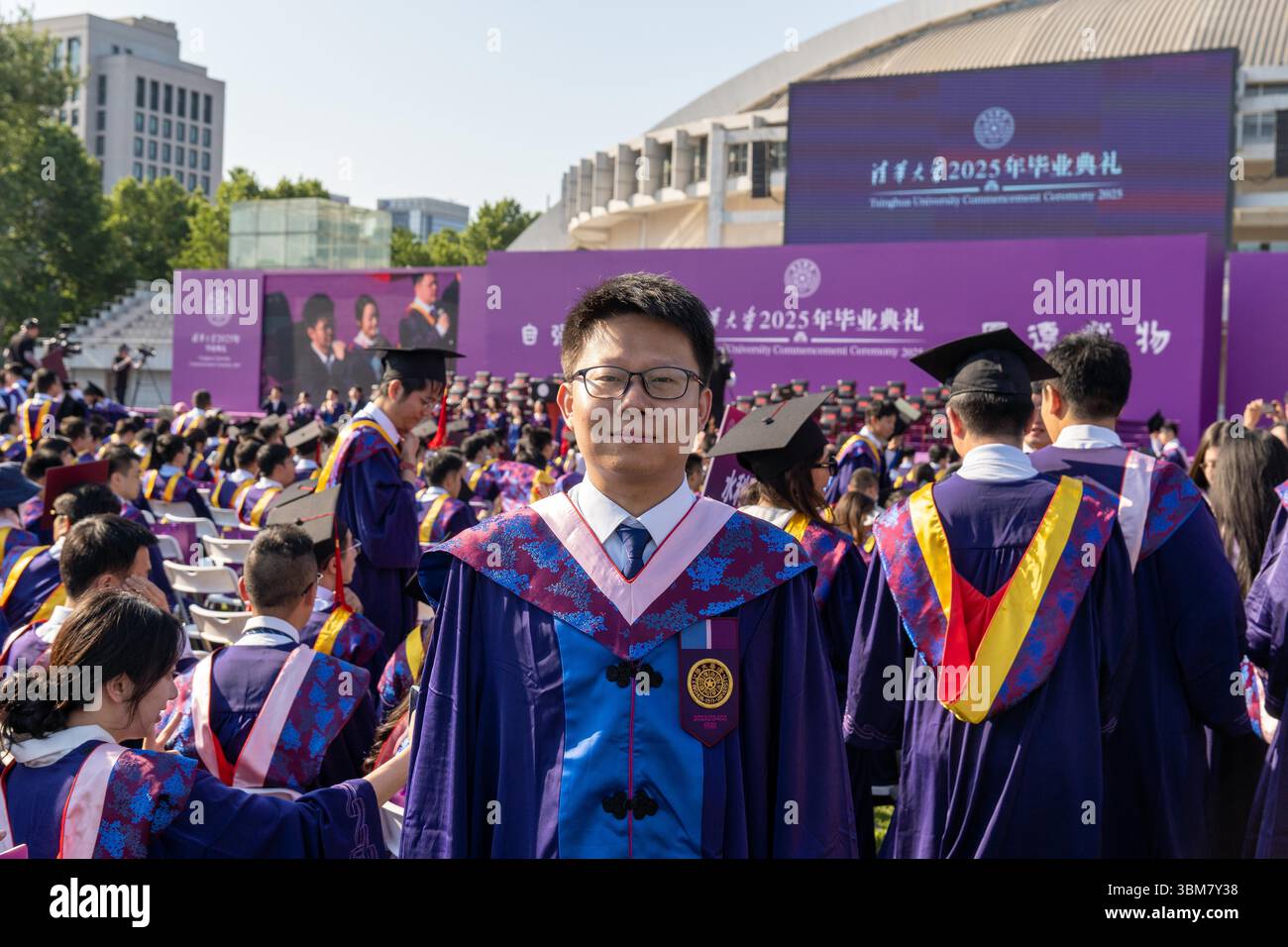 The 2025 Tsinghua University Postgraduate Commencement Ceremony is held in Beijing, China, 22 ...