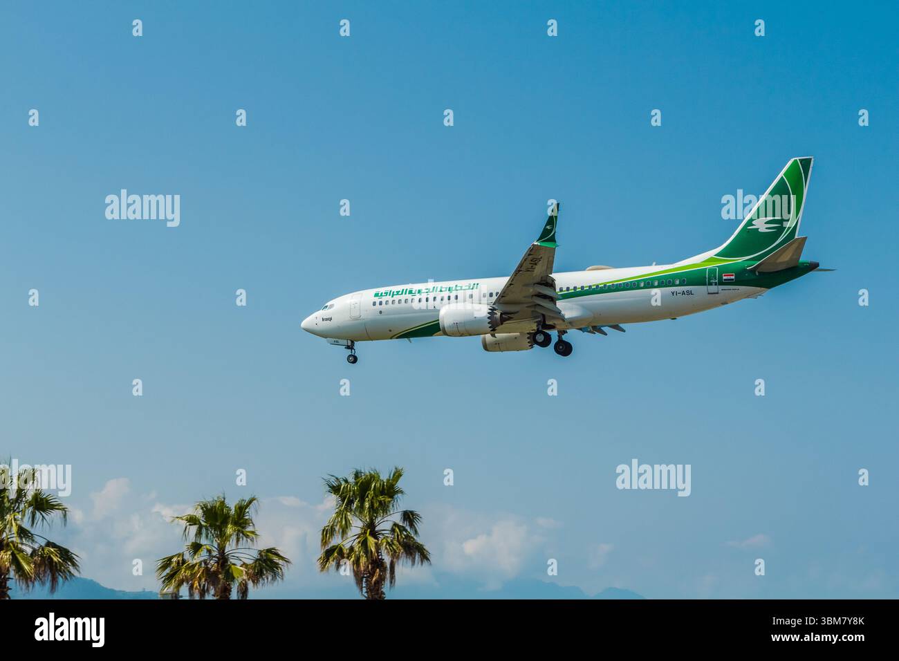 Georgia, Batumi. 10 June 2025. An Iraqi Airways plane lands Stock Photo ...