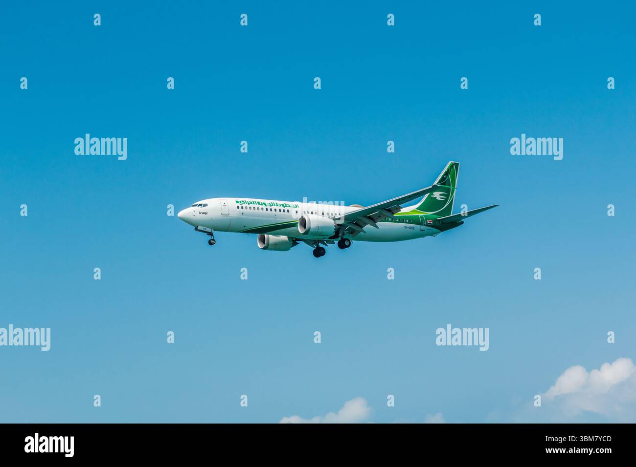 Georgia, Batumi. 10 June 2025. An Iraqi Airways plane lands Stock Photo ...
