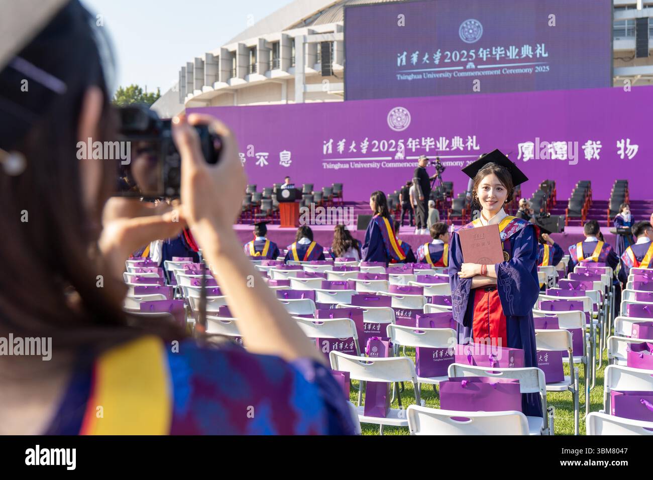 The 2025 Tsinghua University Postgraduate Commencement Ceremony is held in Beijing, China, 22 ...