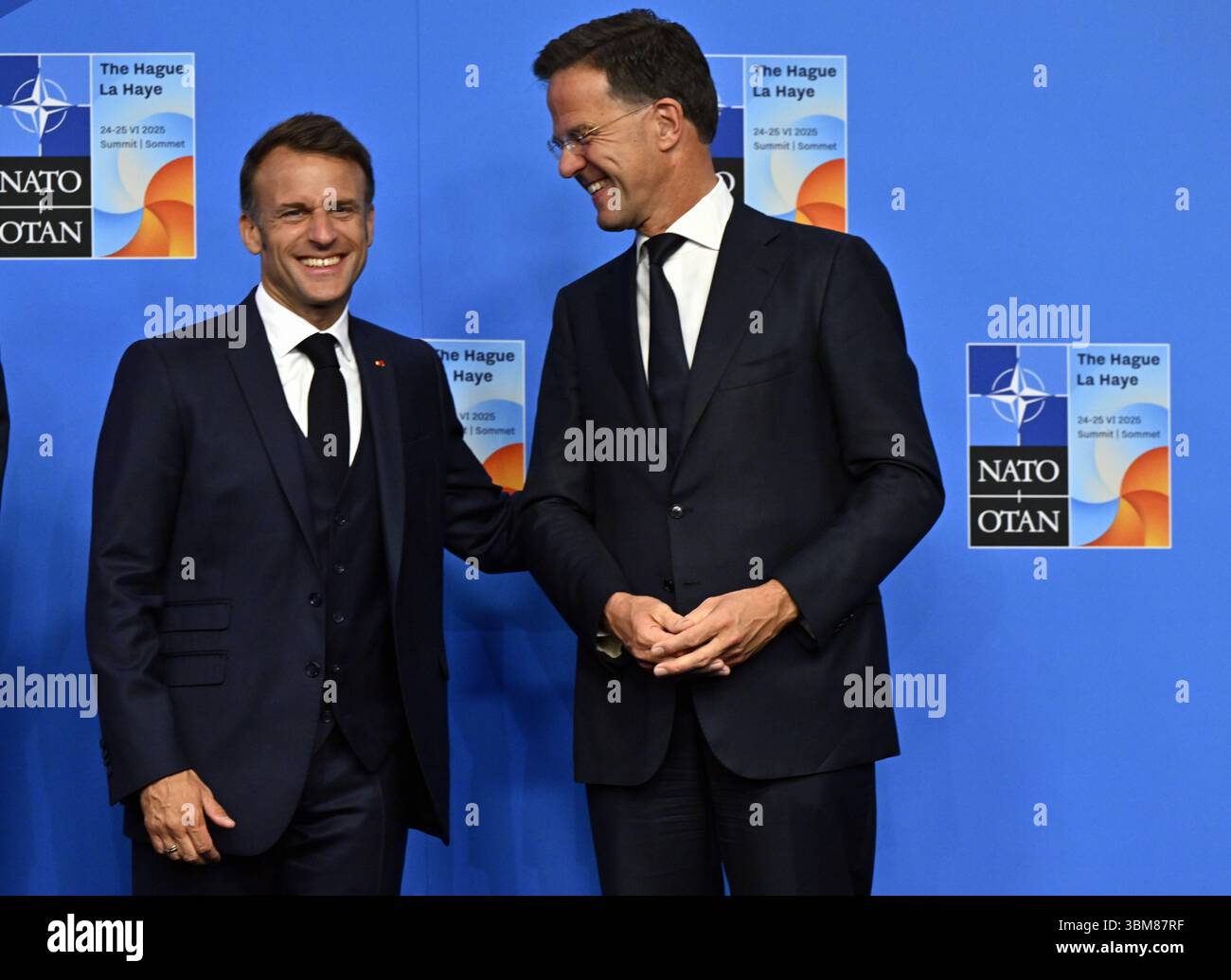 The Hagues, Netherlands. 25th June, 2025. French President Emmanuel ...