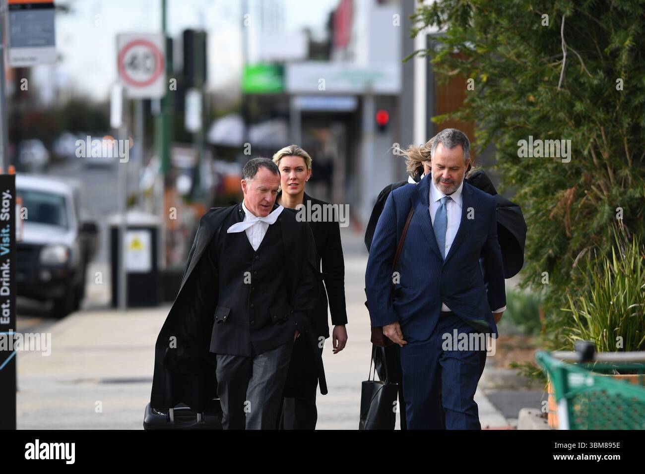 Morwell, Australia. 24th June, 2025. Barrister Colin Mandy SC (L ...