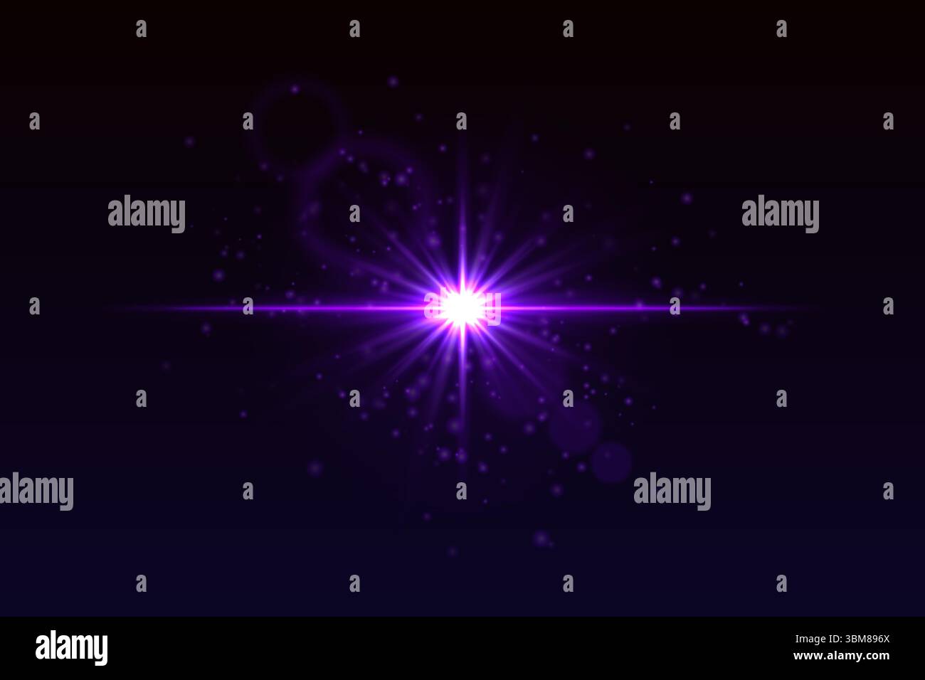 Light burst with glow particles and subtle lens flare rings. Radiating ...