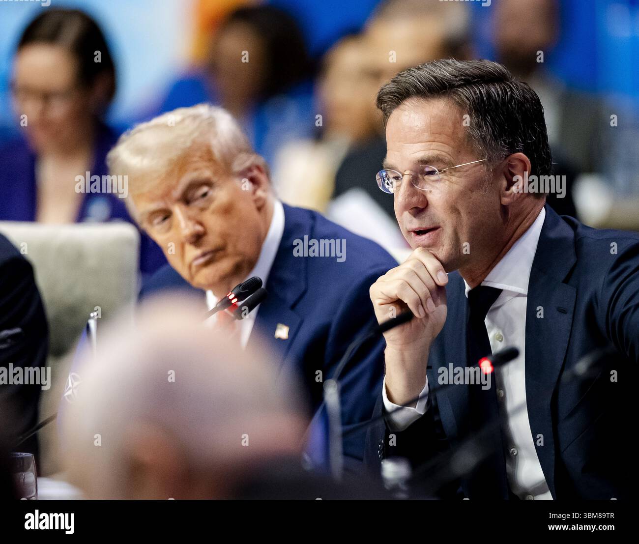 DEN HAAG - President Donald Trump of the United States and NATO ...