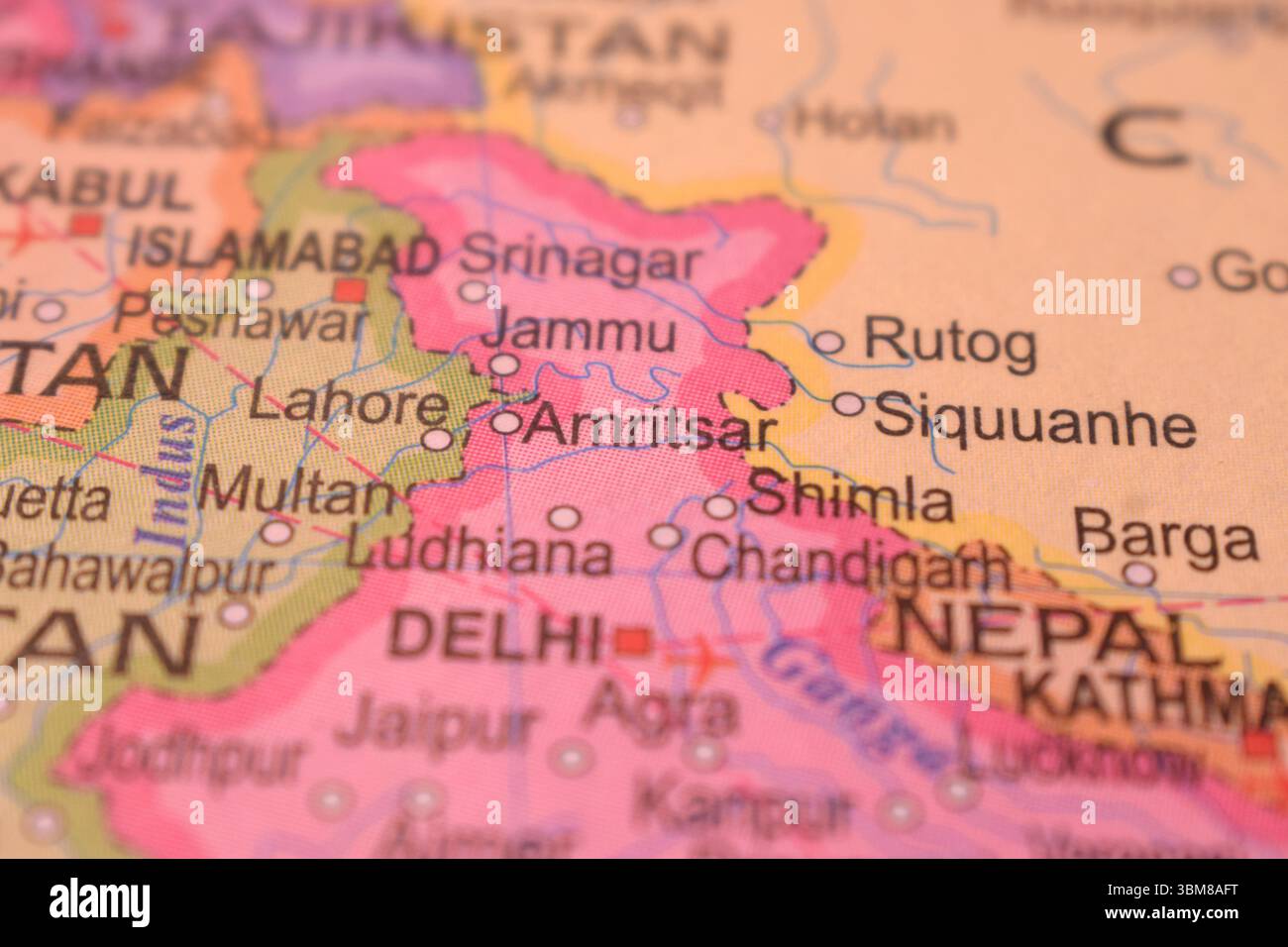 Indian political map outline hi-res stock photography and images - Alamy