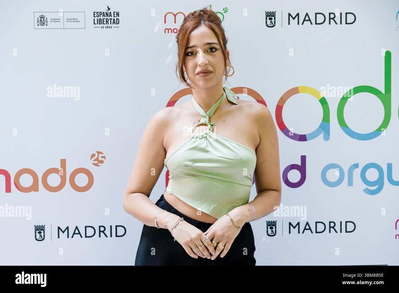 Actress Lucia Fernandez poses at the photocall of the presentation of ...