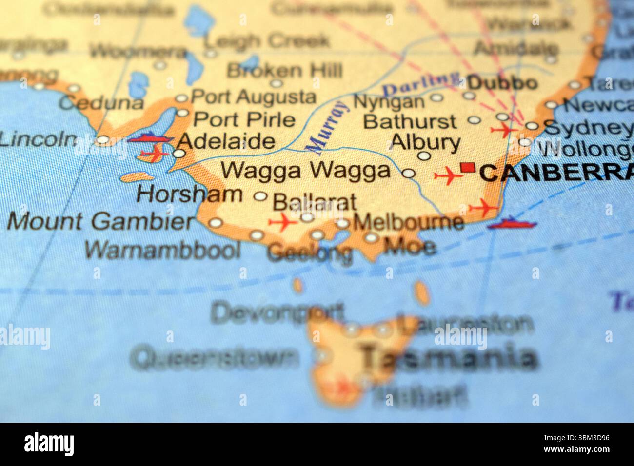 Wagga Wagga City-Australia Political Map Or Administrative Map With ...