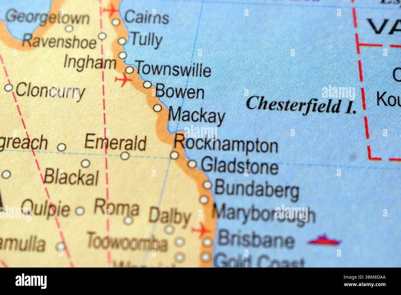 Mackay-Political Map Or Administrative Map Of Australia With Background ...