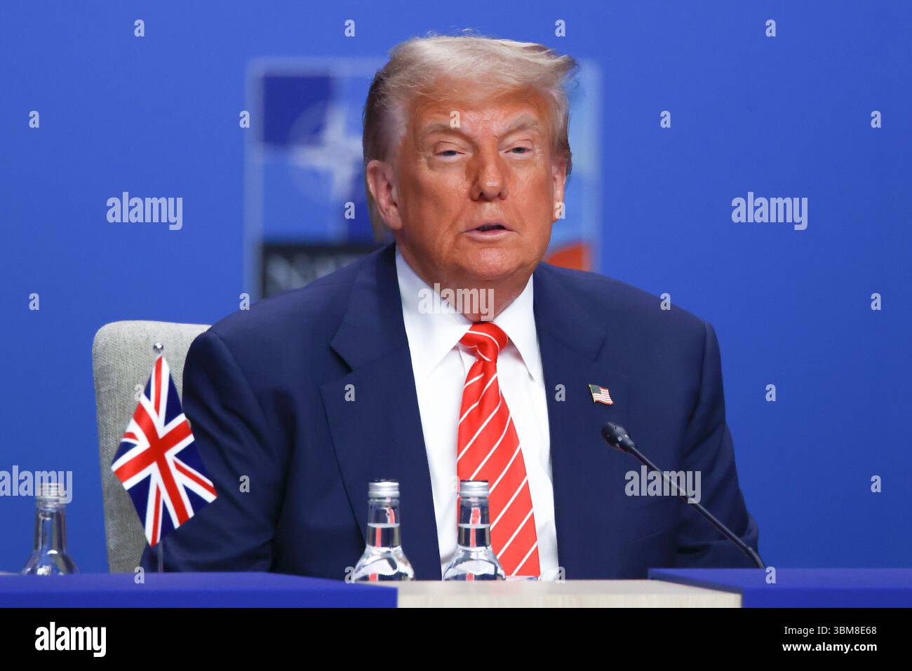 June 25, 2025, The Hague, Netherlands: US President Donald Trump is ...