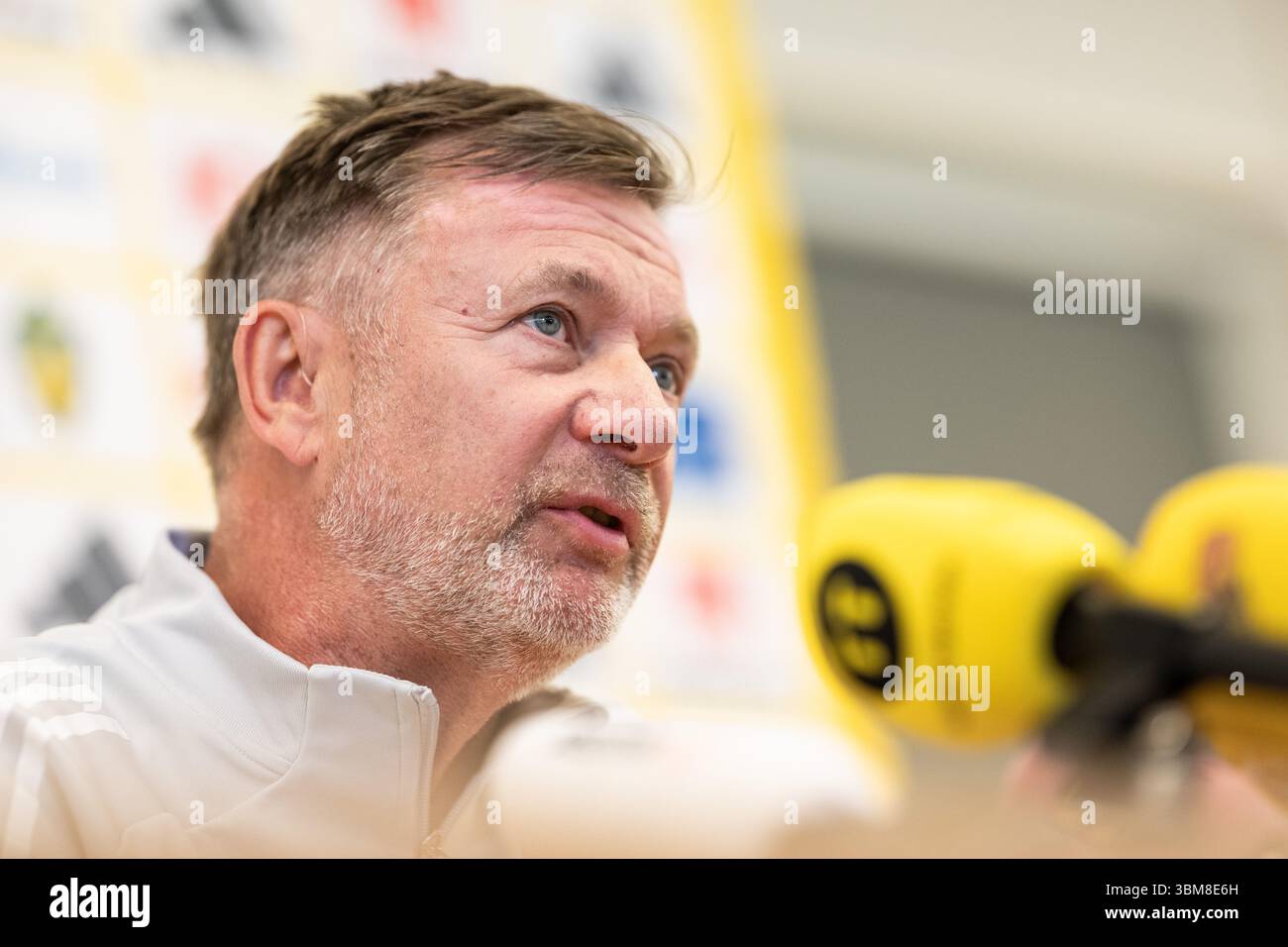 250625 Head coach Peter Gerhardsson of the Swedish women's national ...