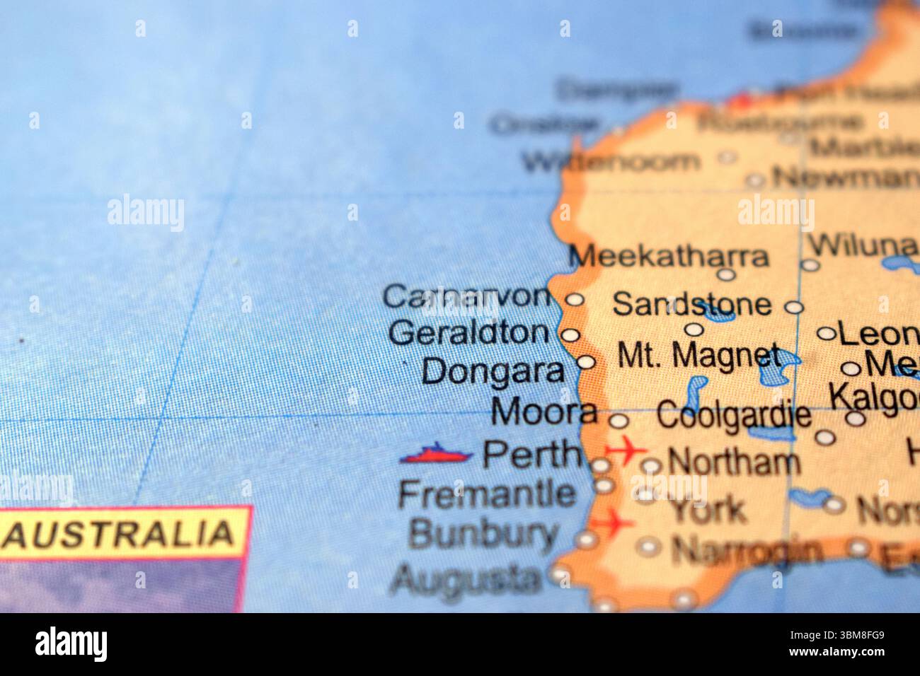 Mt.Magnet-Political Map Or Administrative Map Of Australia With ...