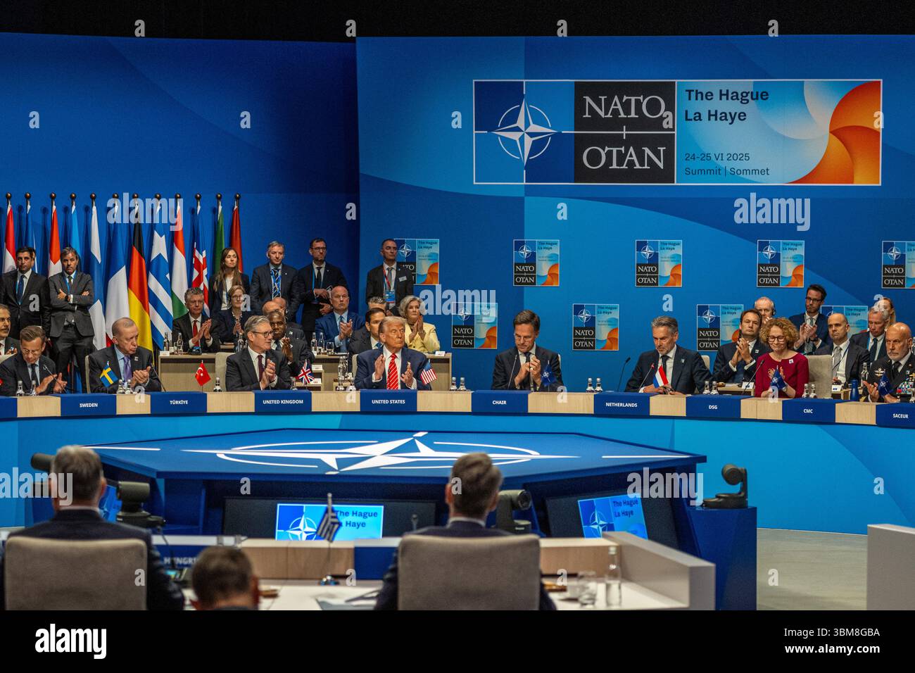 June 25, 2025, The Hague, South Holland, Netherlands: Heads of State ...