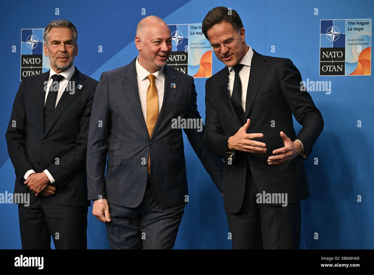 Bulgaria's Prime Minister Rossen Jeliazkov, center, poses for a photo ...