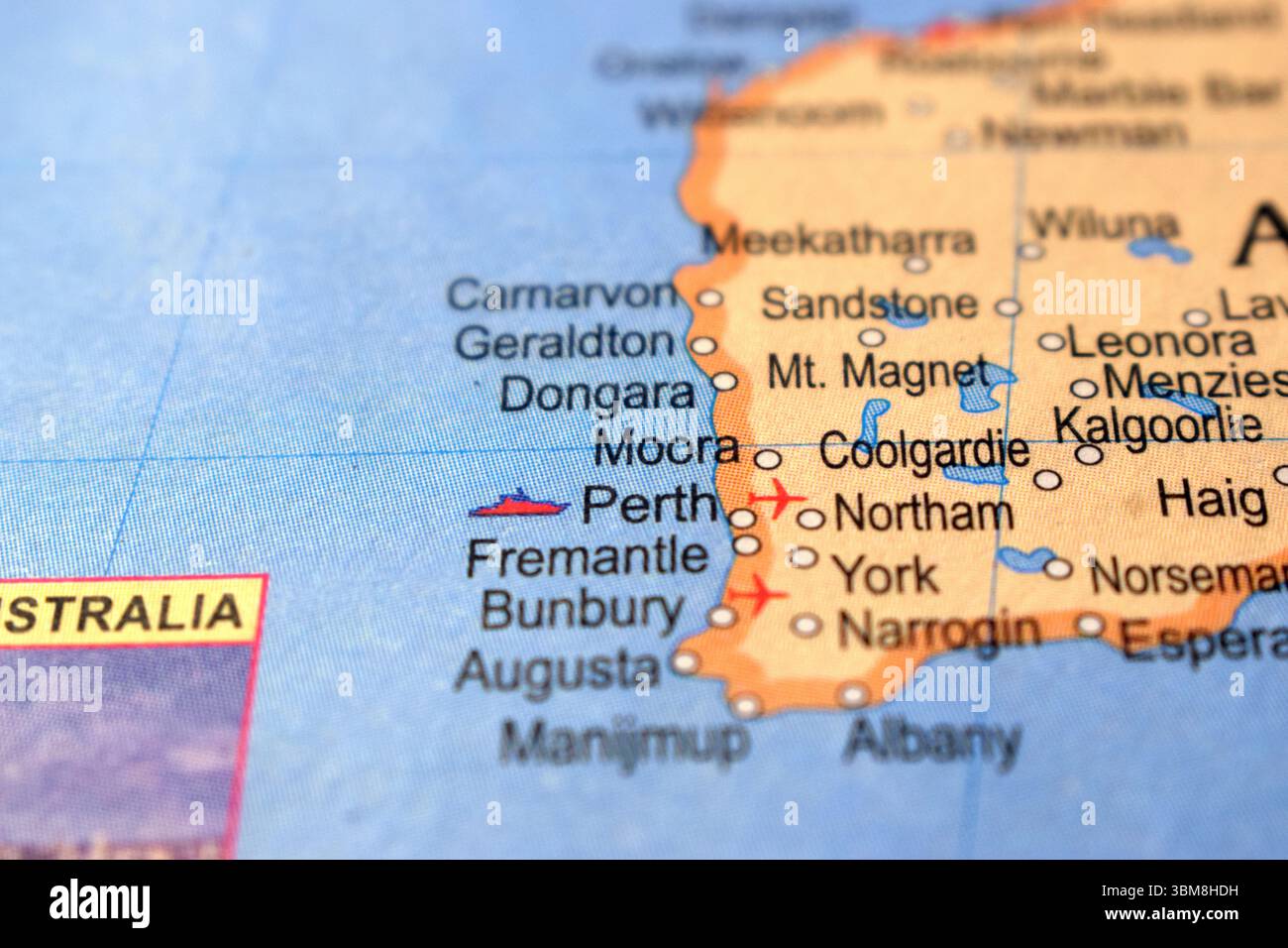 Moora outline map hi-res stock photography and images - Alamy