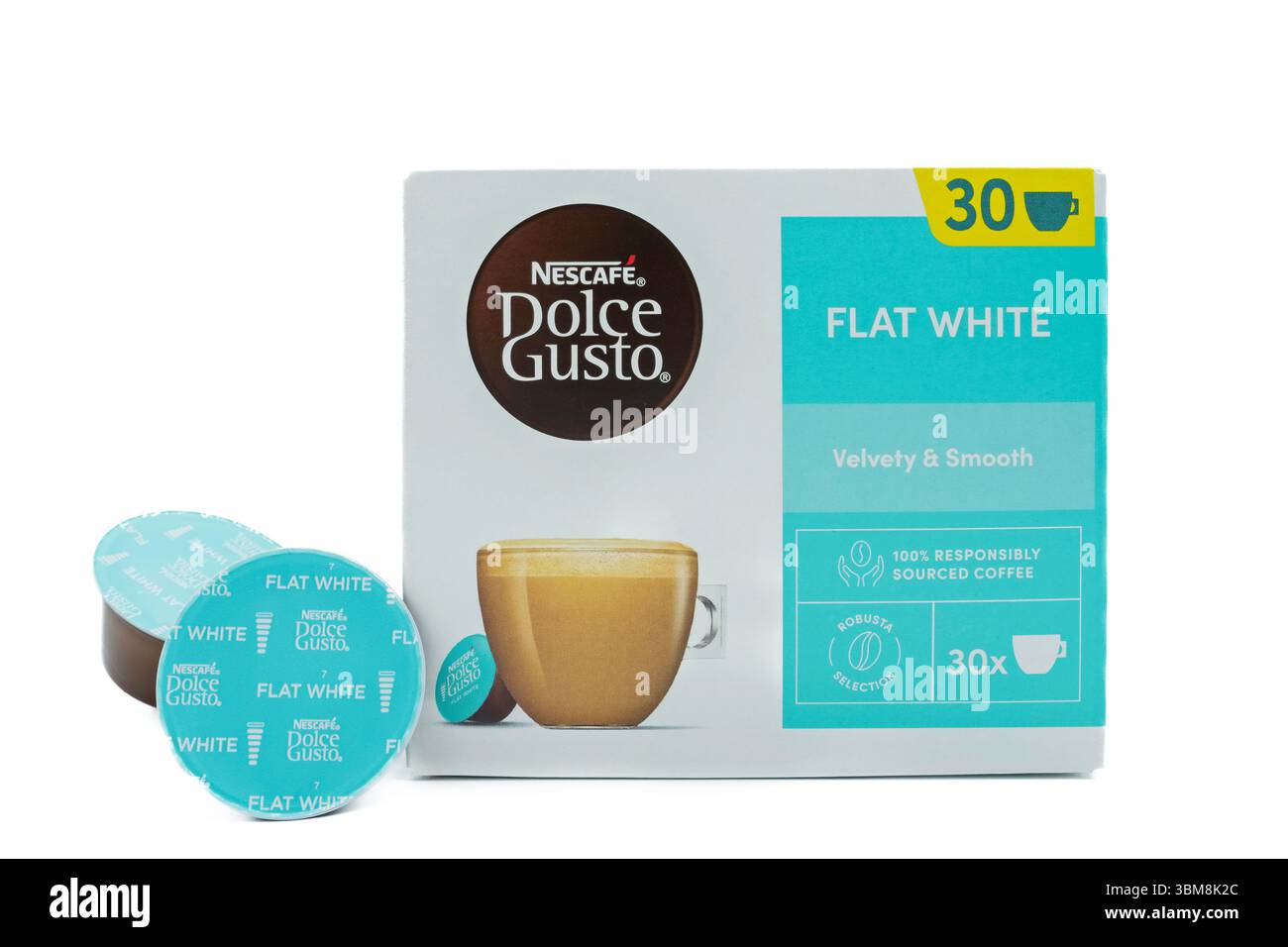 Irvine, Scotland, UK - June 17, 2025: Nescafe branded Dolce Gusto flat ...