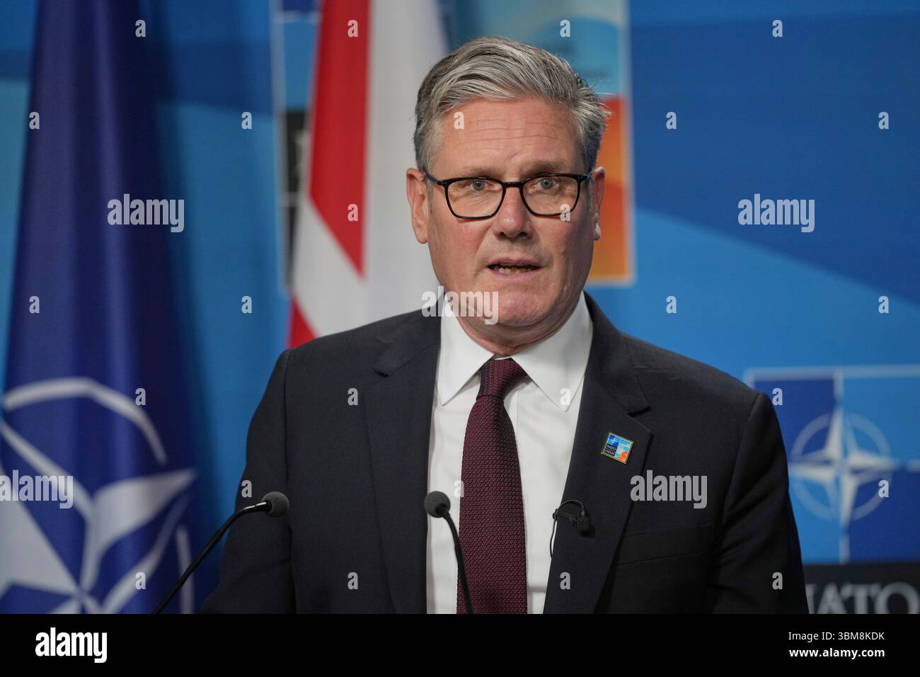 Prime Minister Sir Keir Starmer speaks during a media conference at the ...