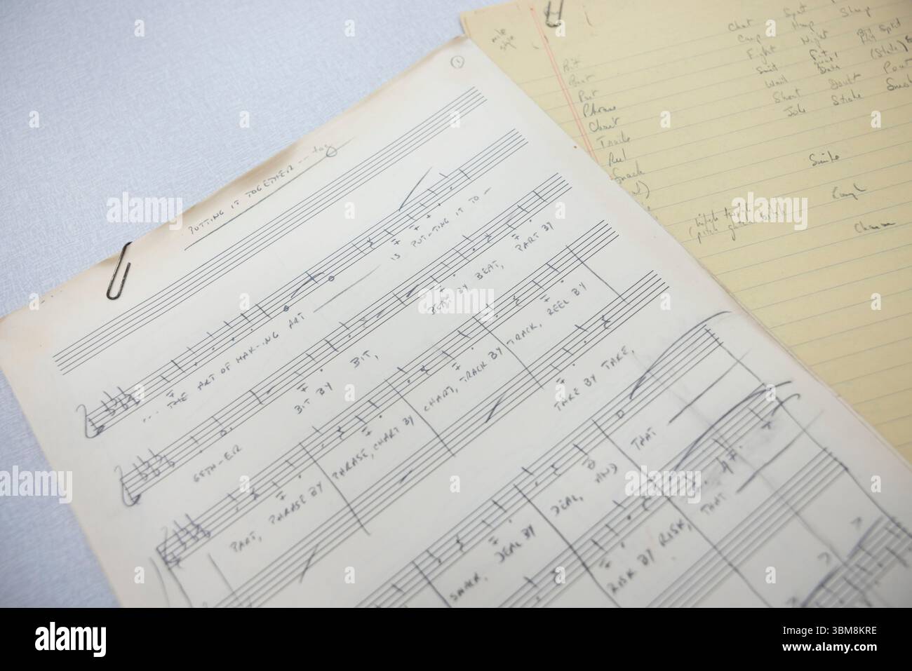 This image released by the Library of Congress shows sheet music for ...