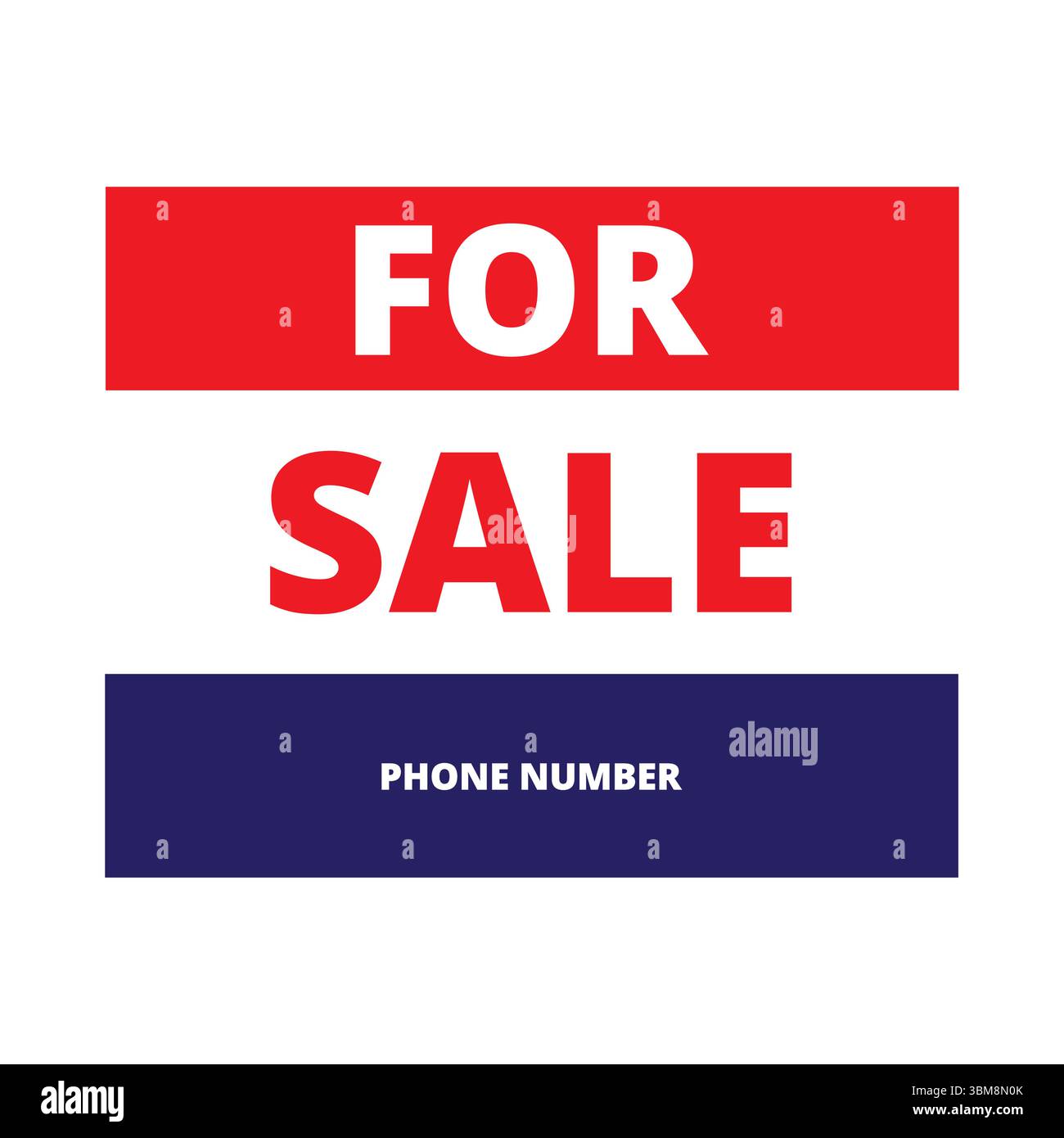 Red number sign on blue Stock Vector Images - Alamy