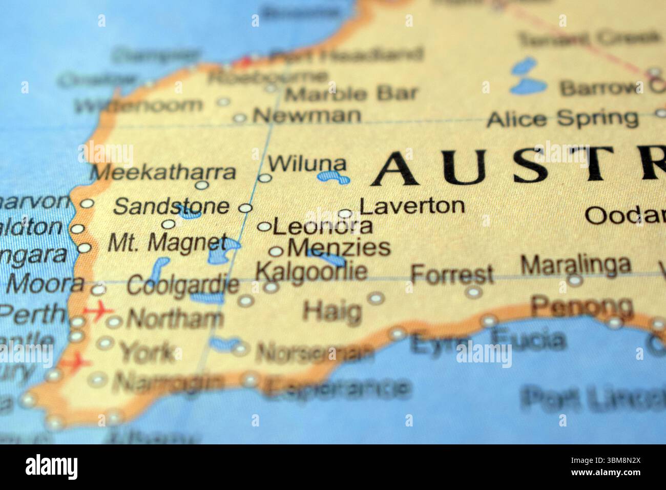 Laverton-Political Map Or Administrative Map Of Australia With ...