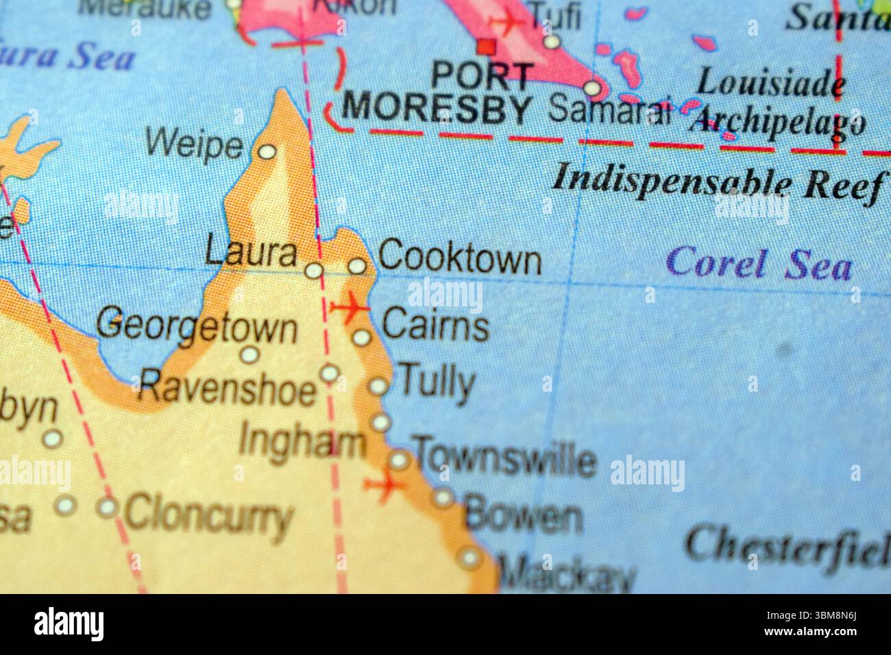 Cooktown City-Australia Political Map Or Administrative Map With Blurry ...