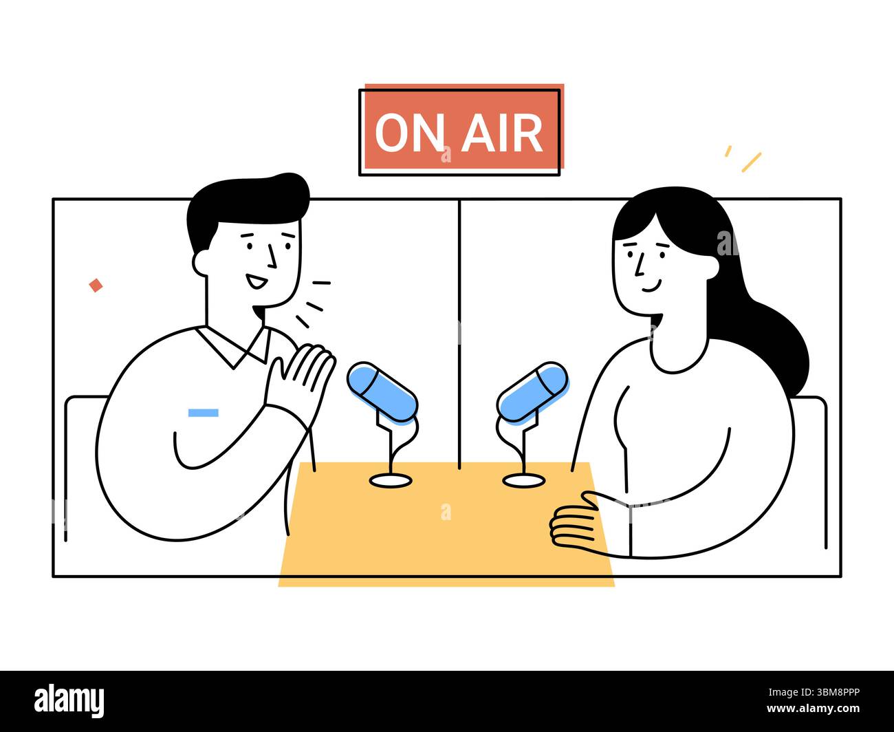 Professional interview setting in Stock Vector Images - Alamy