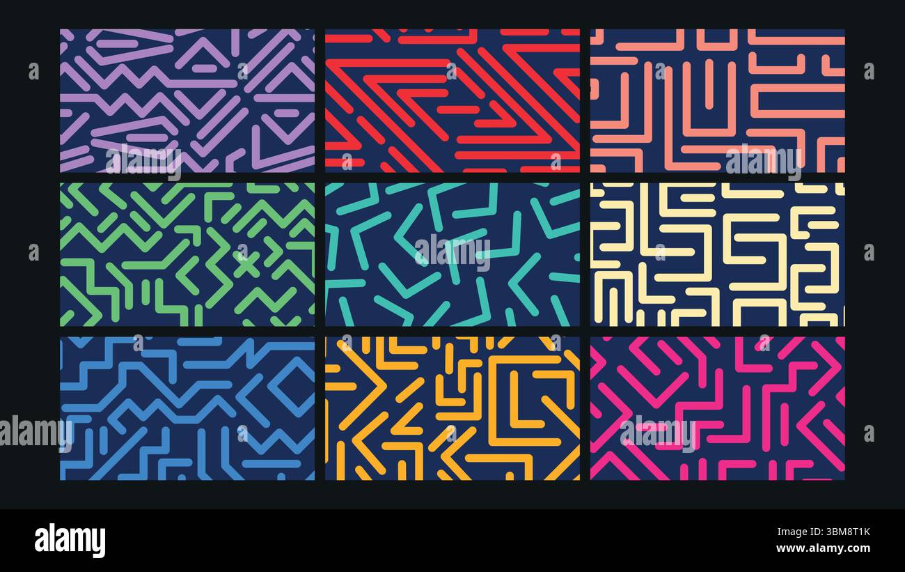 Bold black doodle background Set Stock Vector Image & Art - Alamy