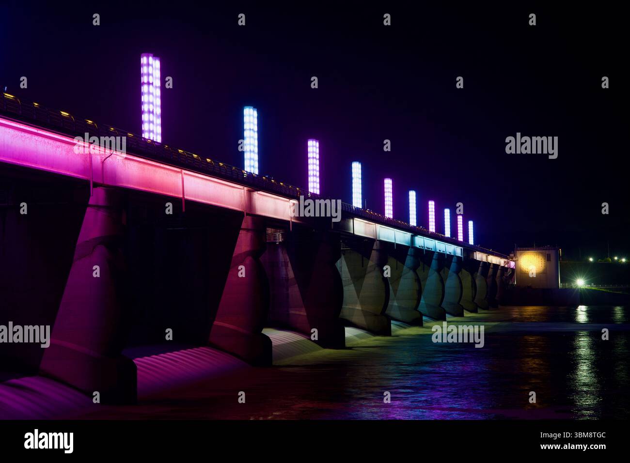 Yeoju City, South Korea - May 19th 2025: A vivid display of pink ...